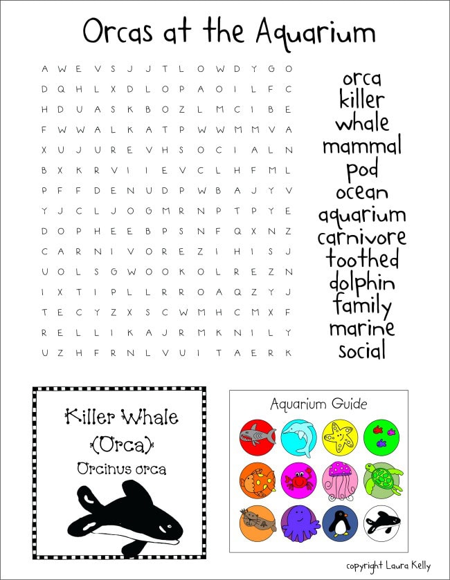 Aquarium Worksheet