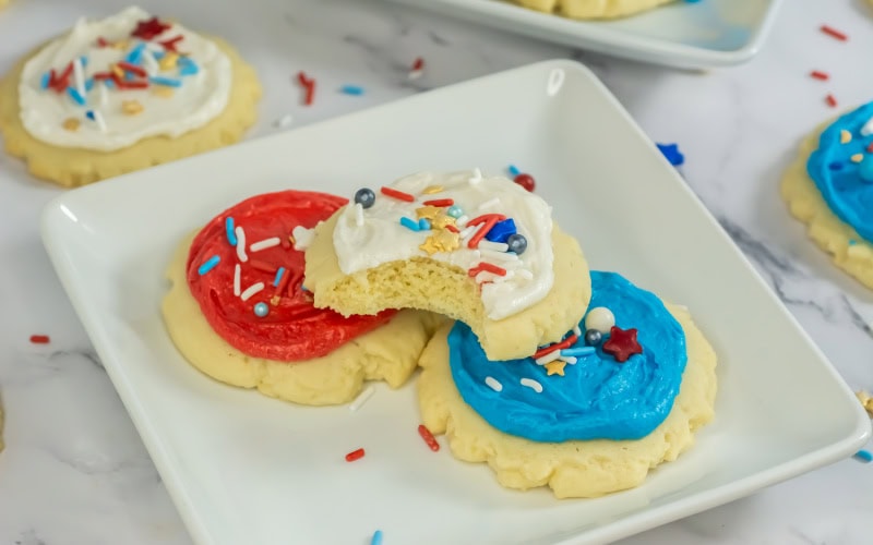 Patriotic Sugar Cookies with Icing - Laura Kelly's Inklings